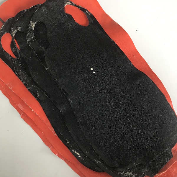 Jual Kulit Ikan Pari Lembaran Jenis Batuhalus Finishing Warna | Kulit ...