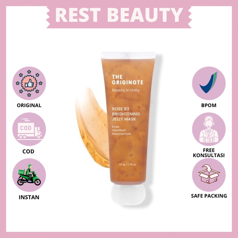 Jual THE ORIGINOTE - Rose B3 Brightening Jelly Mask 50gr | Shopee Indonesia