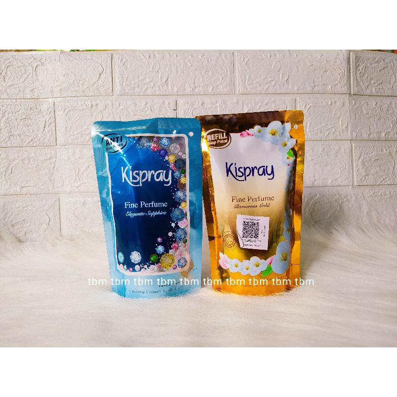 Jual Kispray Fine Perfume Refill Pouch 300 ml Gold atau Blue 200 ml ...
