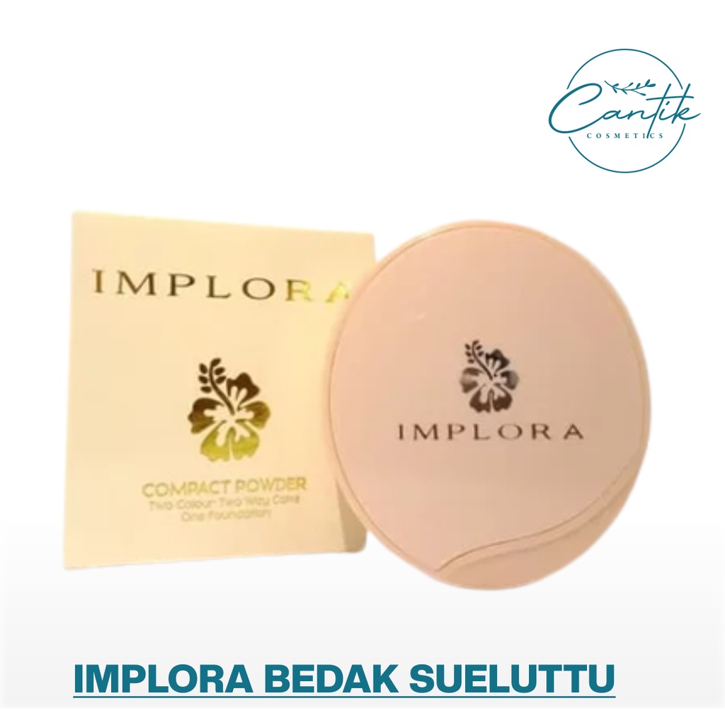 Jual IMPLORA Bedak Sueluttu Powder Cake 3in1 320 | Two Color Two Way ...