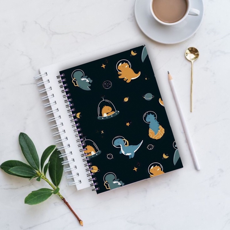 Jual notebook buku tulis jurnal untuk sekolah gambar dinosaurus design ...
