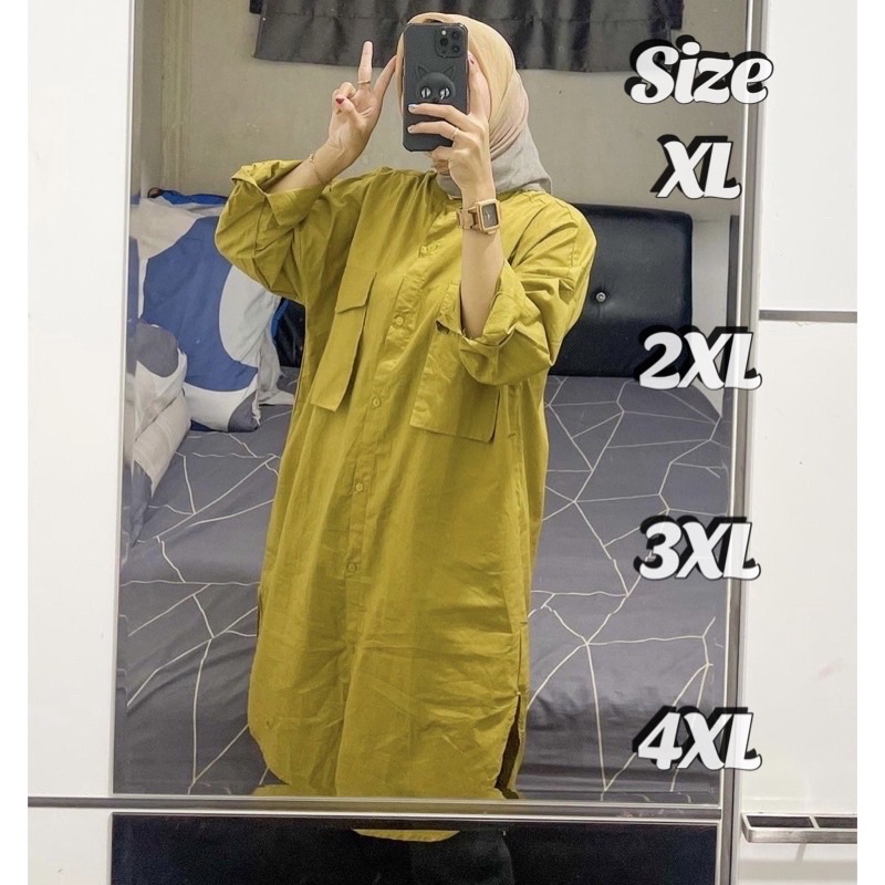 Jual PITAYA TUNIK WANITA POLOS JUMBO LD 110 120 130 140 | Shopee Indonesia