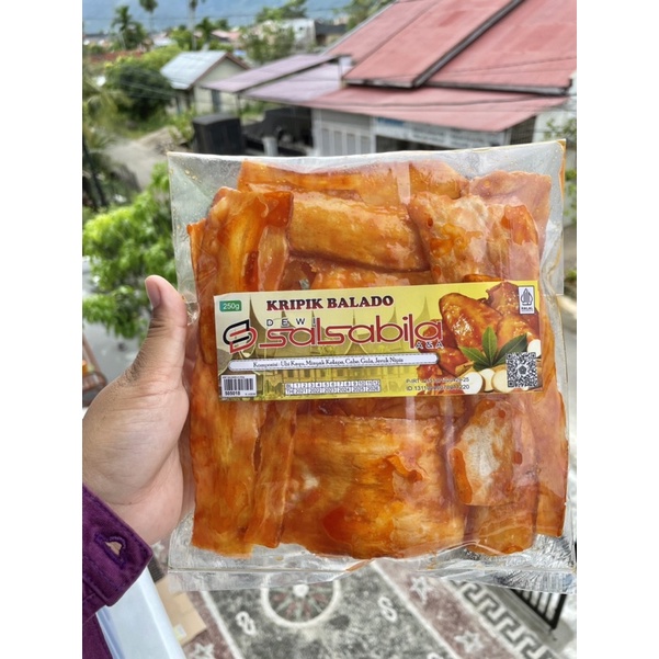 Jual Kripik Singkong Balado Salsabila Original / Kripik Singkong Balado ...