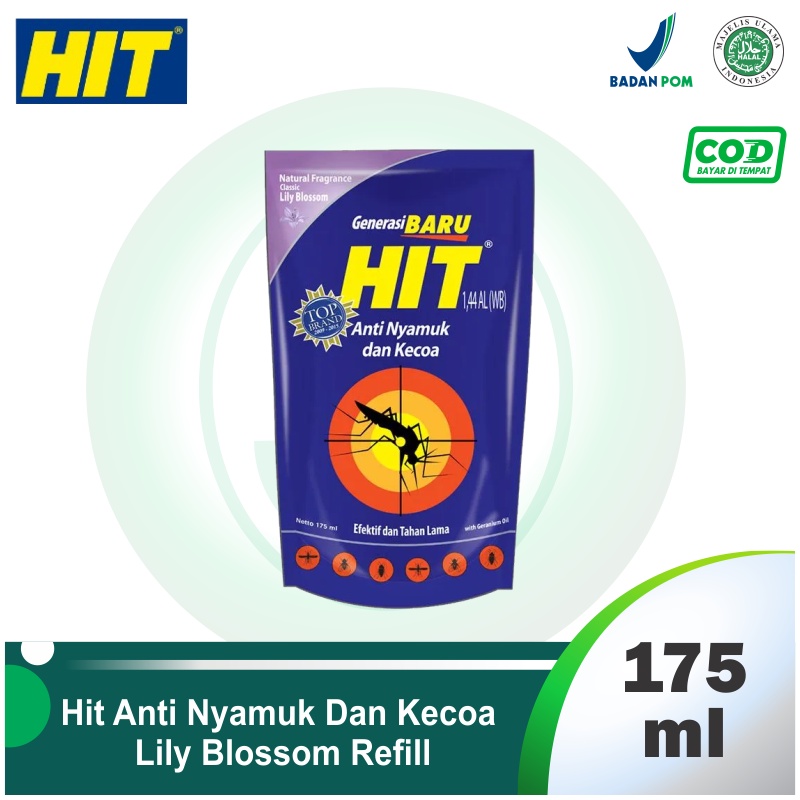 Jual HIT Liquid Pouch Refil 175ml | Jual Isi ulang Obat Nyamuk Semprot ...