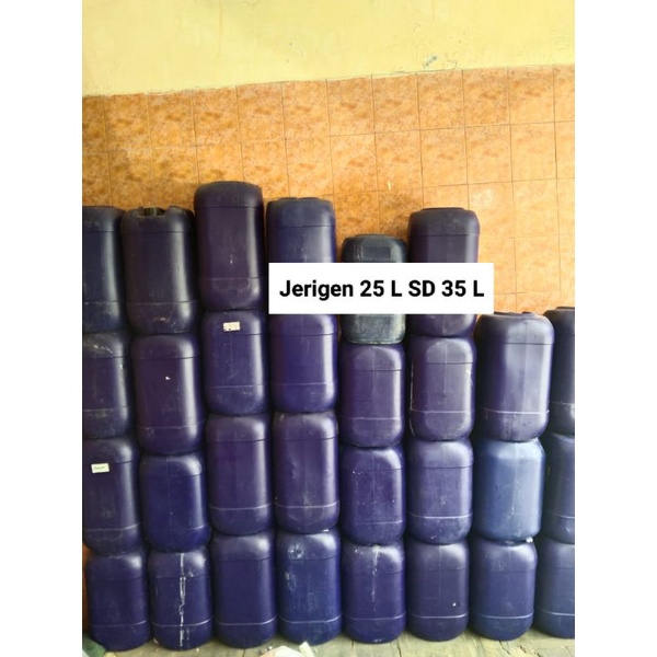 Jual Jerigen Bekas 25 Liter s.d 35 Liter Masih Bagus Kotor Belum Dicuci ...