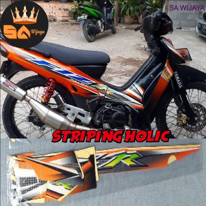 Jual STICKER STRIPING LIS STANDAR ORI FIZR FIZ R 2004 WARNA OREN ORANGE ...