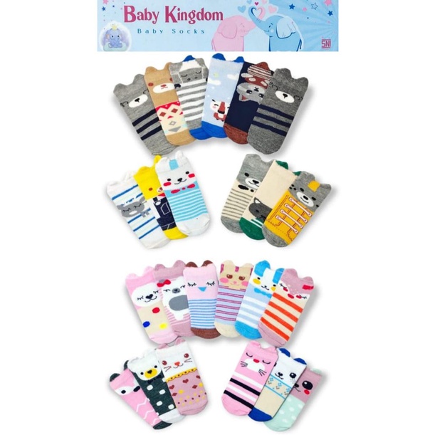 Jual Kwalitas Premium Isi 3 Pasang kaos Kaki Bayi Baru Lahir Kaos Kaki Karakter Almeera Baby and ...