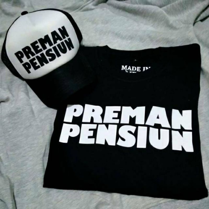 Jual tshirt preman pensiun premiun (ada size jumbo) | Shopee Indonesia