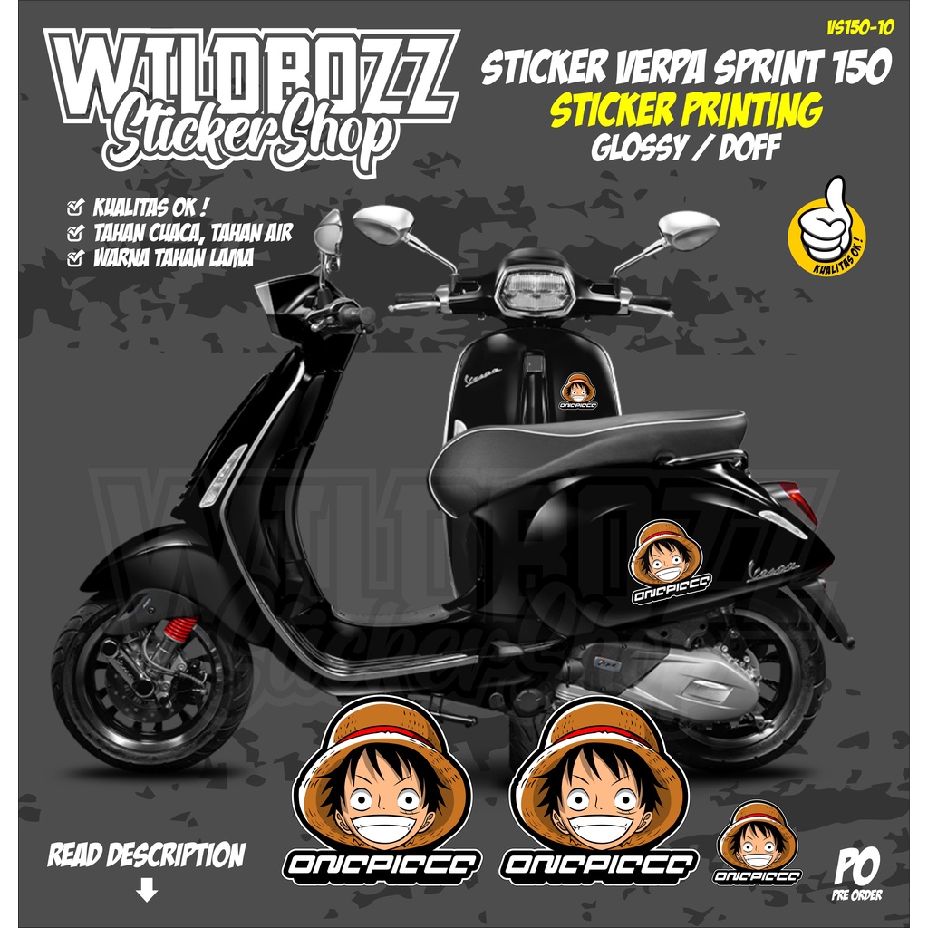 Jual sticker vespa sprint 150 printing (vs150-10) wildbozz sticker ...
