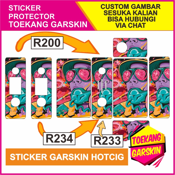 Jual STICKER GARSKIN HOTCIG R200, R233 DAN R234 SPECIAL EDITION ...