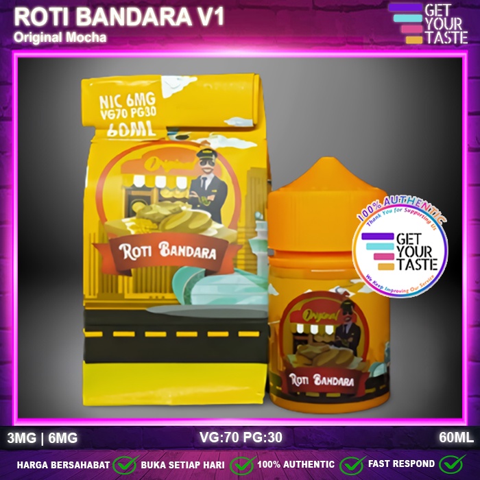 Jual Liquid Roti Bandara V1 Mocha Original 60ML by Java Juice x ...