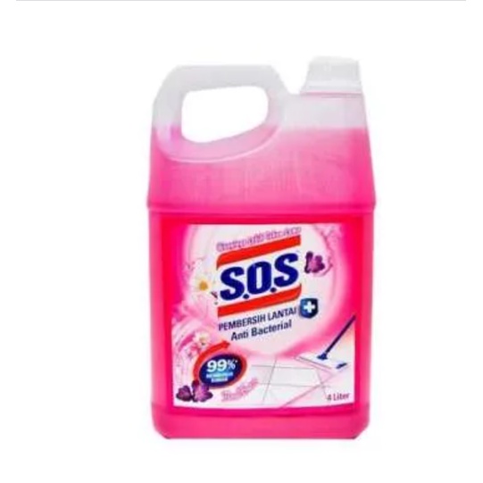Jual SOS Floor Cleaner / Pembersih Lantai - Galon / Jerigen 4000ml / 4 ...