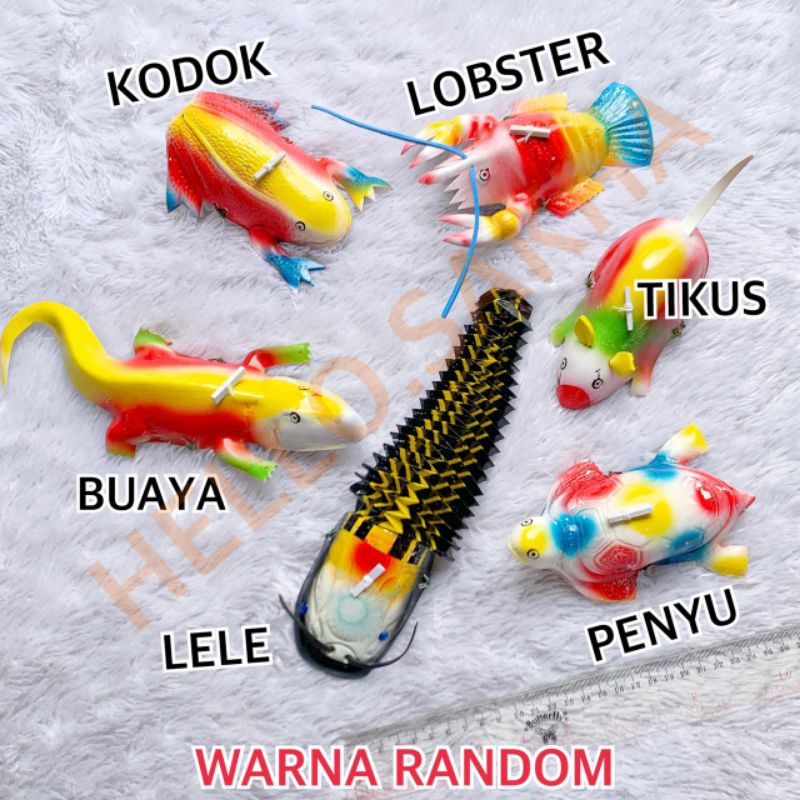 Jual MAINAN JADUL LELE TARIK JALAN JADOEL JAMAN DULU IKAN GERAK GERAK ...