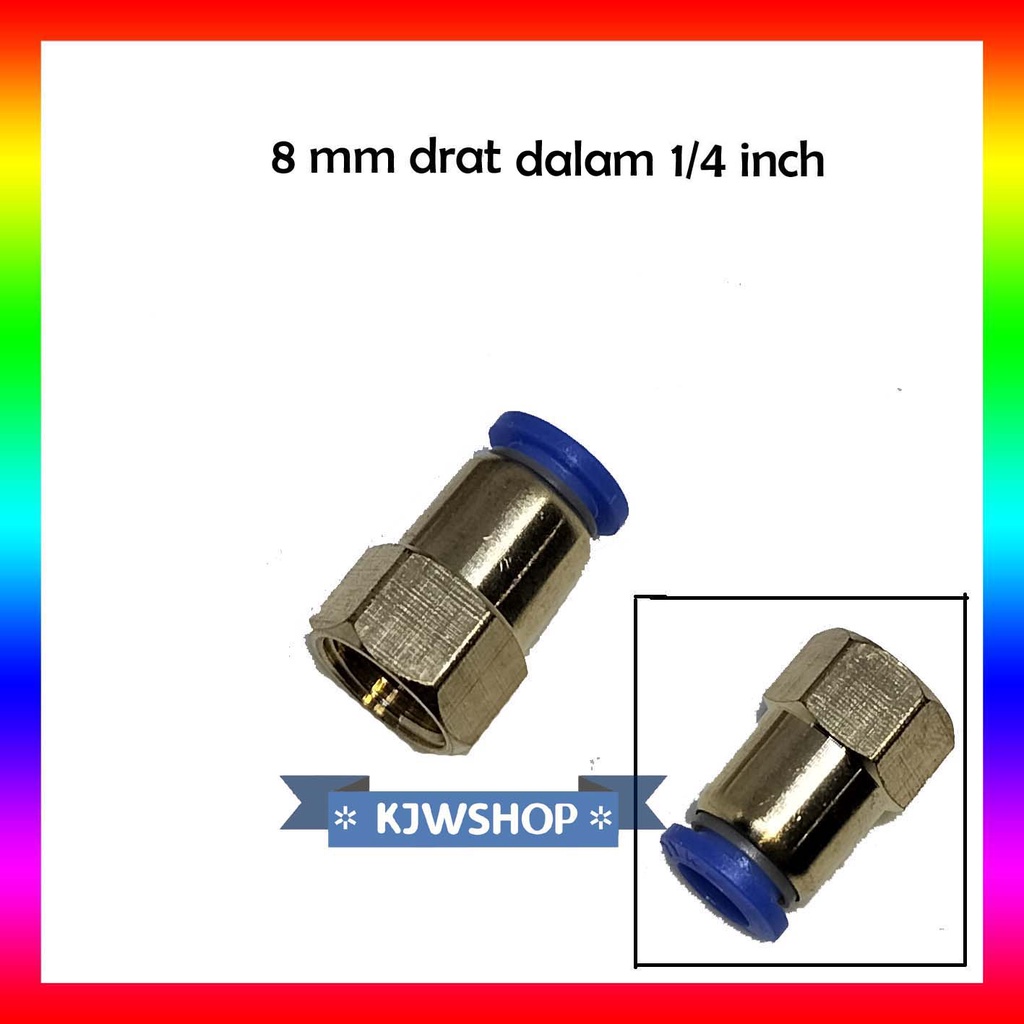 Jual Nepel Quick Coupling Selang 8mm Drat Dalam 1/4" Sambungan ...