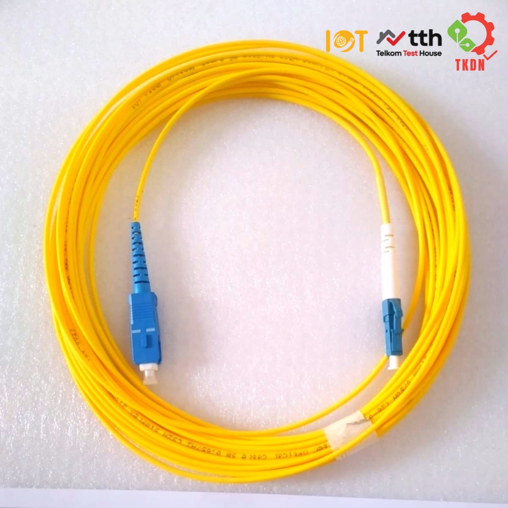 Jual Kabel Patchcord Patch Cord IOT SC UPC LC UPC Single Mode SM Simplex SP 3.0mm/2.0mm 1M 3M 5M ...
