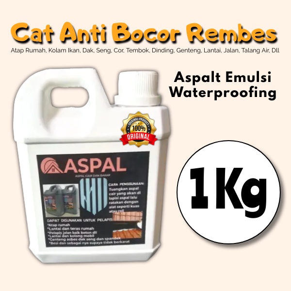 Jual Aspal Emulsi Waterproofing Cair Cat Pelapis Anti Bocor Lantai ...