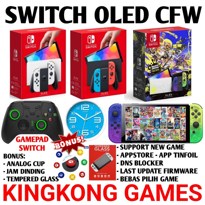Jual [Game/Console] Nintendo Switch Oled Cfw 256Gb Full Game Switch Oled | Shopee Indonesia