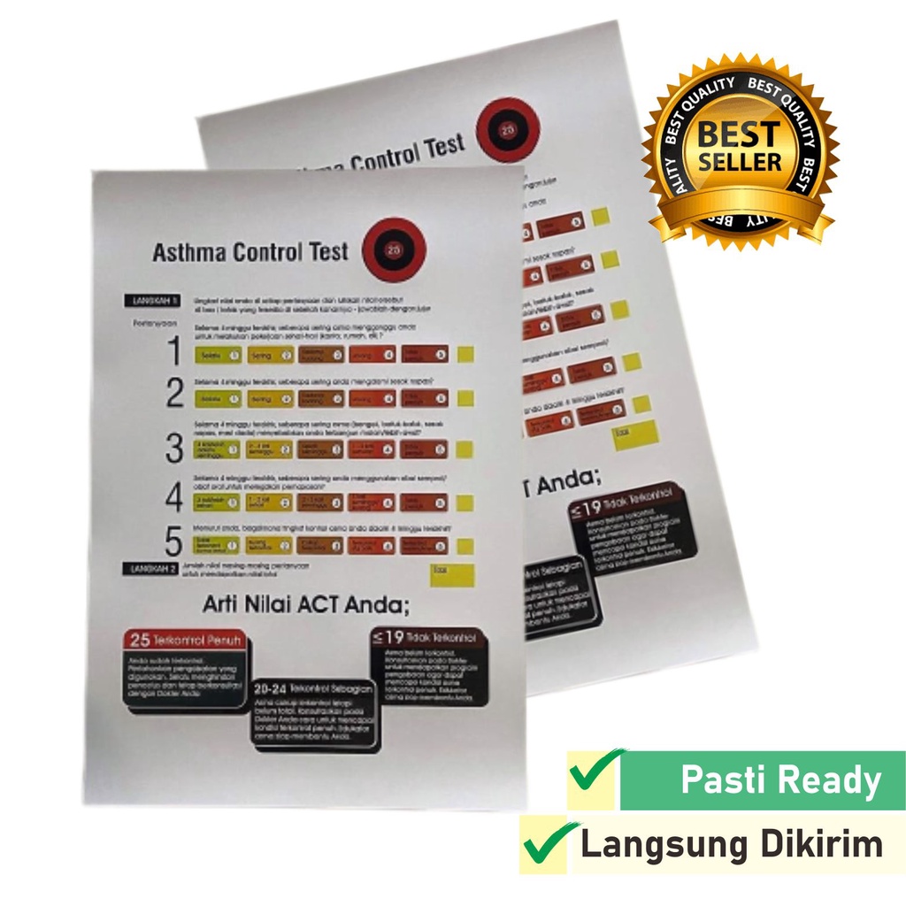 Jual Poster Asthma Control Test, Poster Asma Kontrol Tes, Poster ACT ...