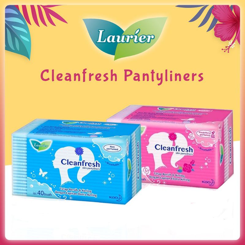 Jual PANTYLINER LAURIER Slim Pantyliner Cleanfresh Non / Fresh Floral ...