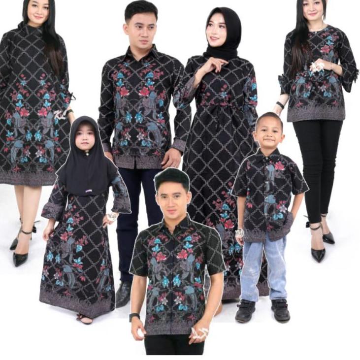 Jual PER.18Oc22ᶜ • Seragam Batik keluarga Motif Jaring / BAJU BATIK ...