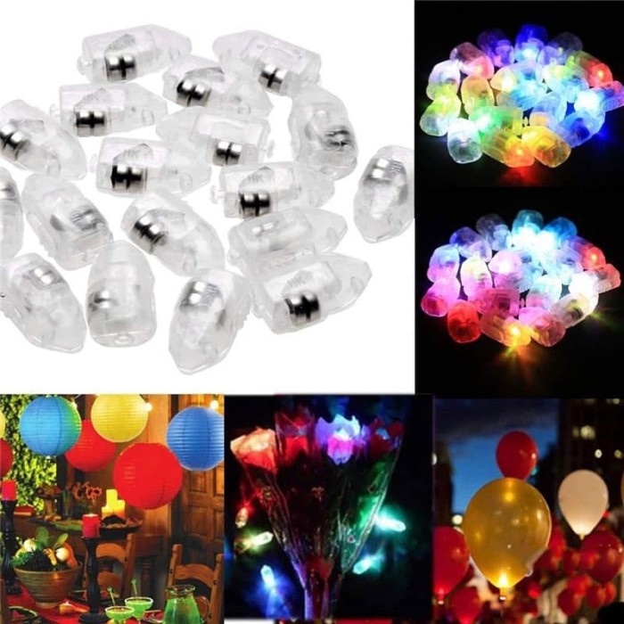 Jual Lampion Lampu Balon Led Multifungsi 50Pcs - Multi-Color | Shopee ...
