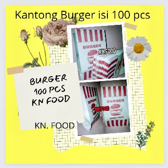 Jual Kantong Burger Merah Putih 1 pack isi 100 pcs | Shopee Indonesia