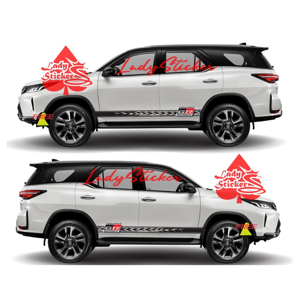 Jual CUTTING STICKER MOBIL NEW FORTUNER GR STICKER STIKER MOBIL NEW ...