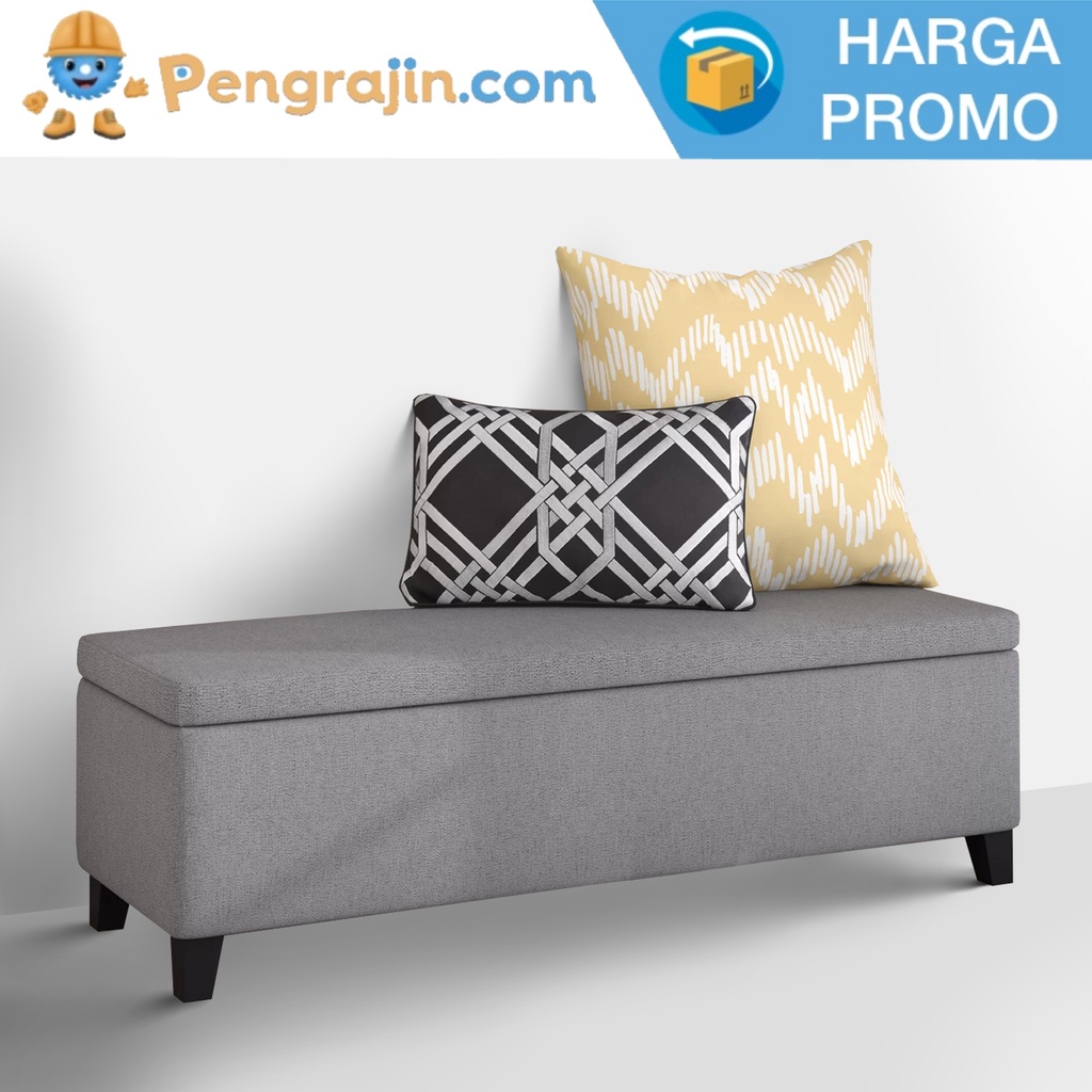 Jual Schmit Upholstered Flip Top Storage Bench | Shopee Indonesia