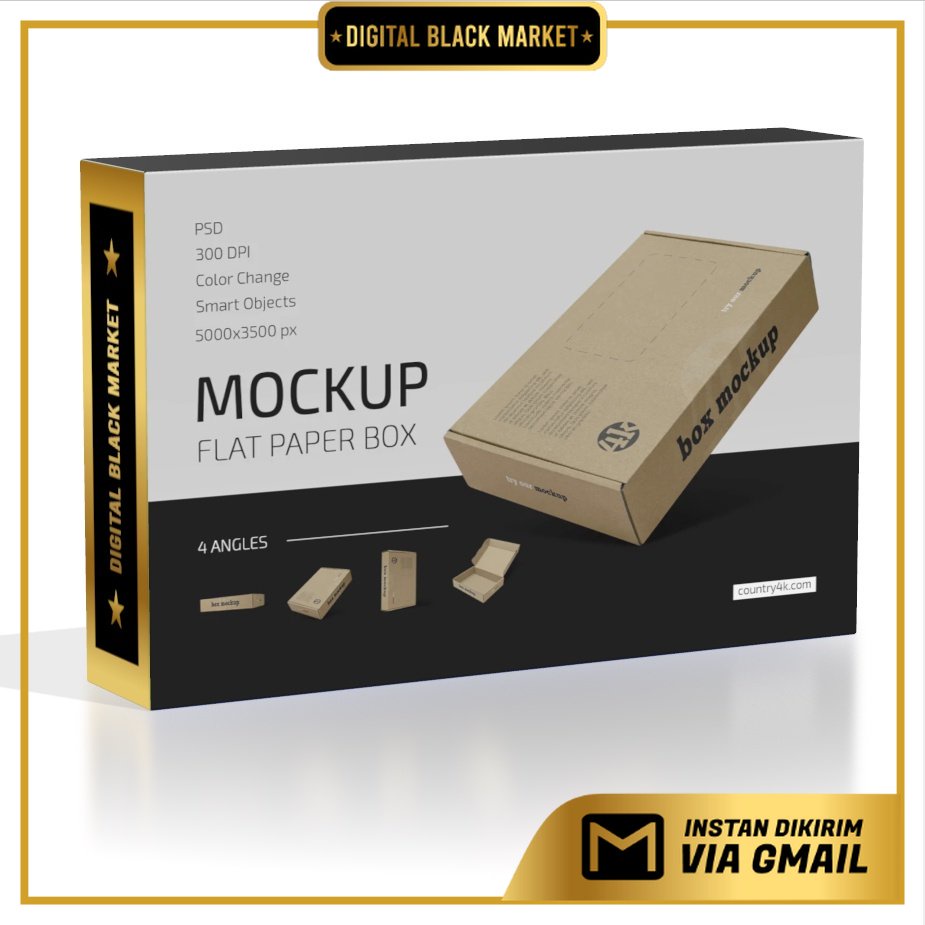 Jual Flat Paper Box Mockup Set | Shopee Indonesia