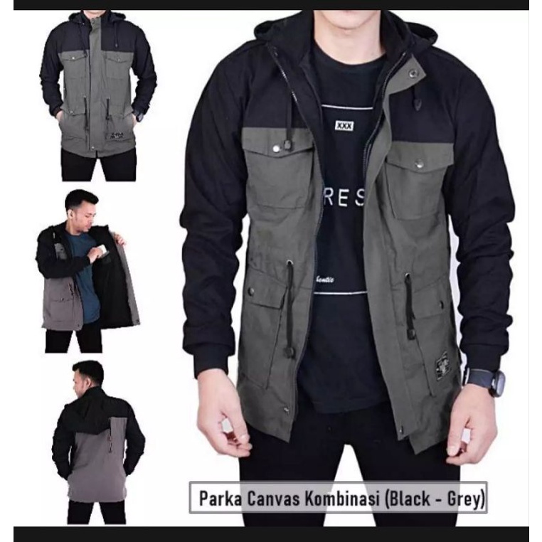 Jual jaket parka cowok/jaket parka polos/jaket pria/jaket parka pria ...