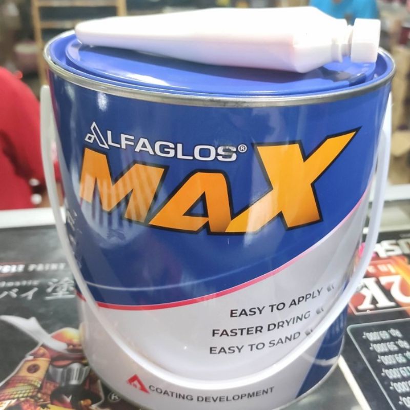 Jual Dempul Alfaglos Max - dempul ALFA galon 3kg | Shopee Indonesia
