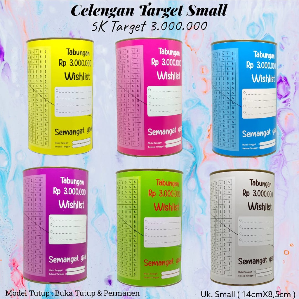 Jual CELENGAN TARGET 5K TARGET 3JT CELENGAN VIRAL TABUNGAN BUKA TUTUP ...