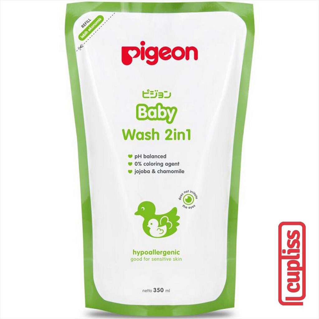 Jual PIGEON Baby Wash Chamomile 2in1 350ml Refill Pouch Sabun 350 ml ...