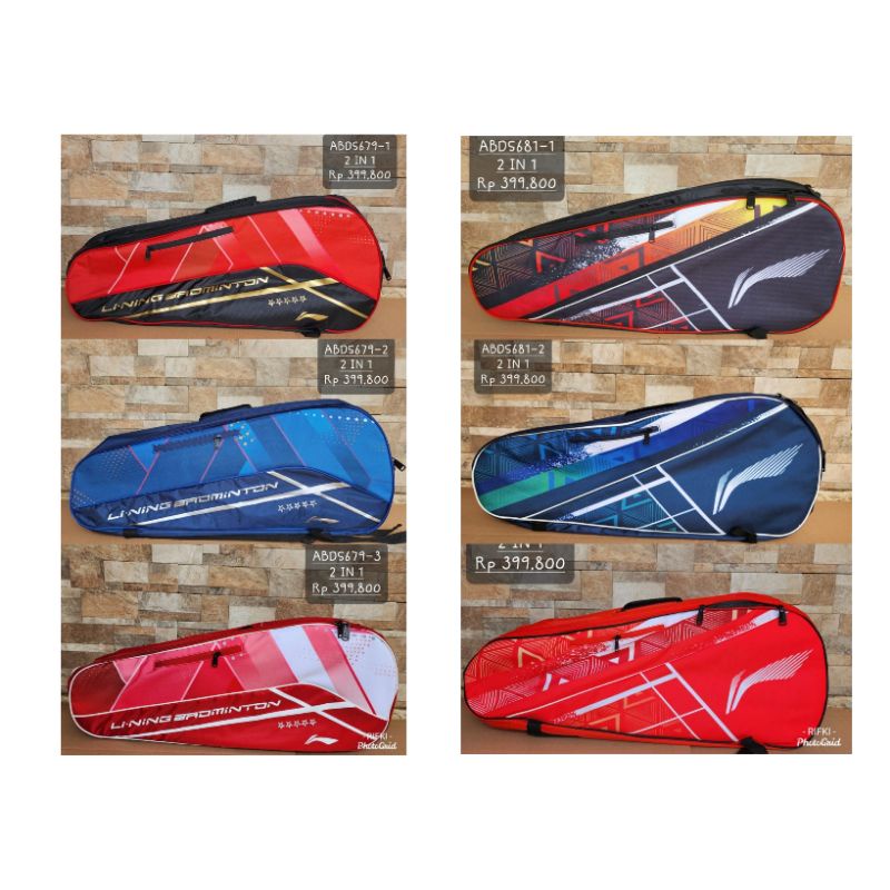 Jual TAS RAKET LINING BADMINTON RACKET BAG ABDS 679 681 ABDS679 ABDS681 ...