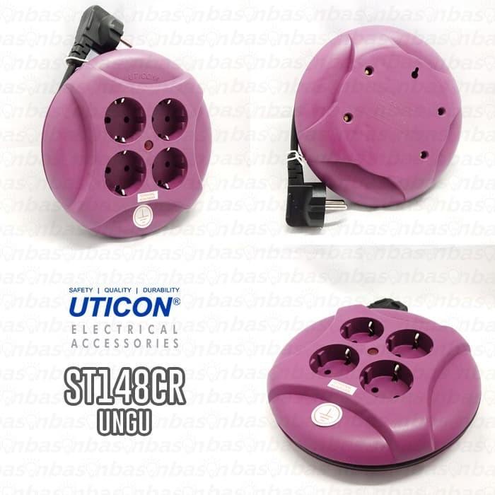 Jual UTICON Kabel Gulung 4Meter - Power Extension ST148CR Best Seller ...