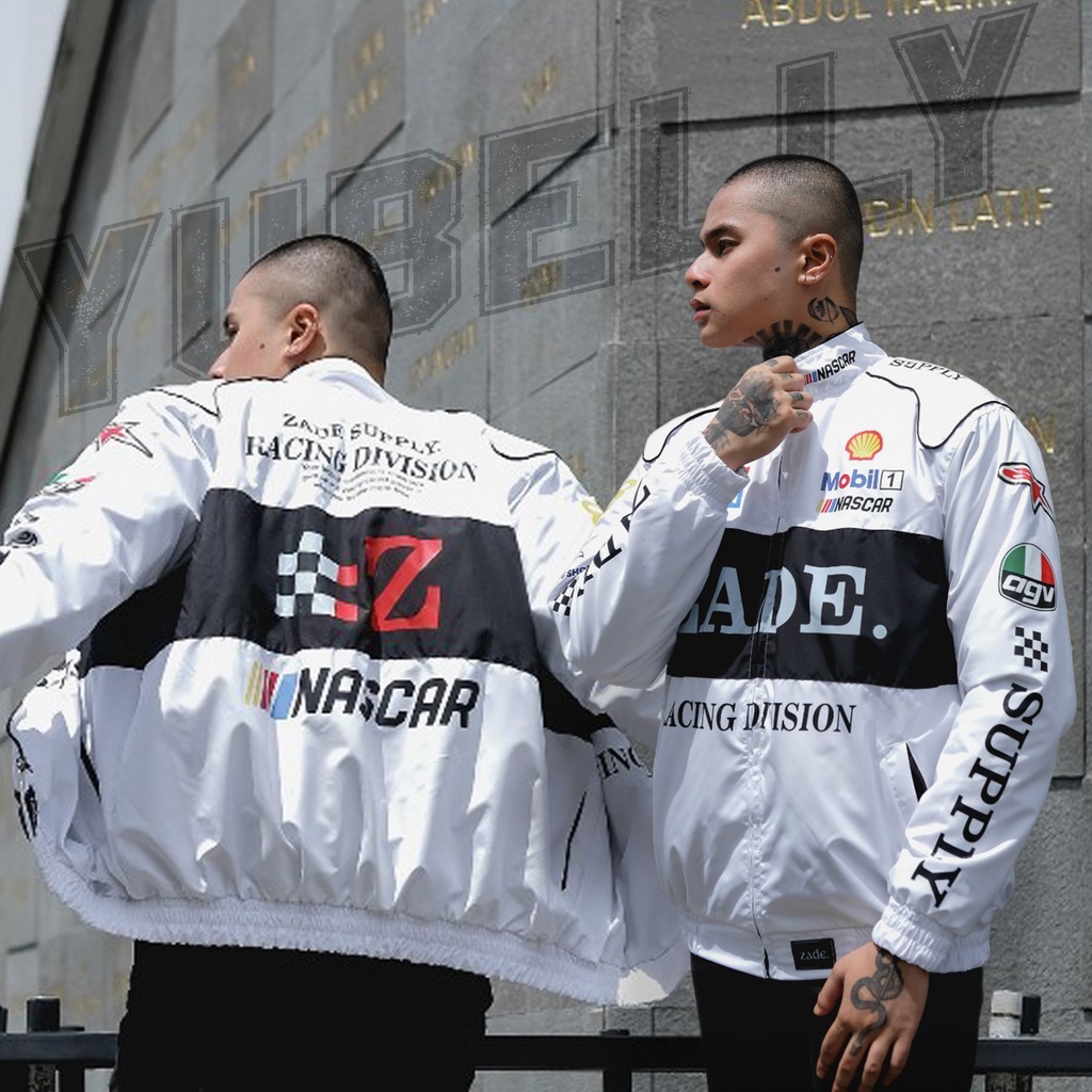 Jual Jaket Nascar Racing Putih Pria Vintage | Jaket Motor Balap ...