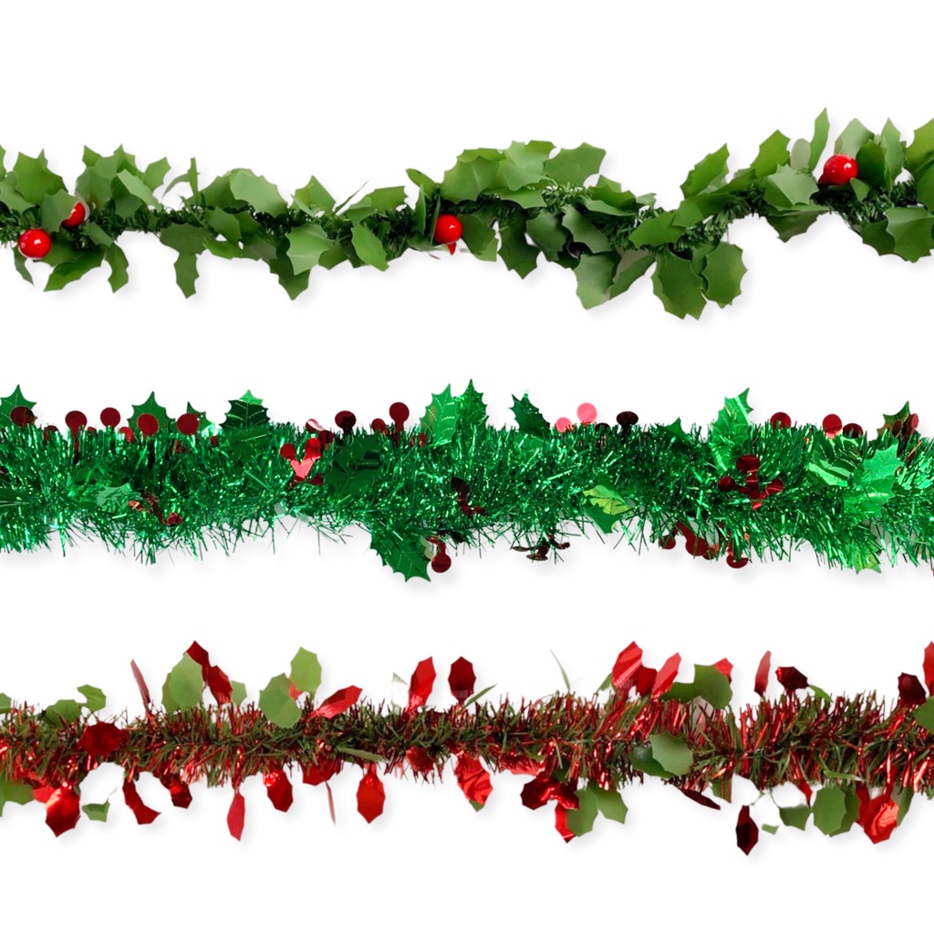 Jual Scoop Slinger Natal Tinsel Daun Buah 64580300 | Shopee Indonesia