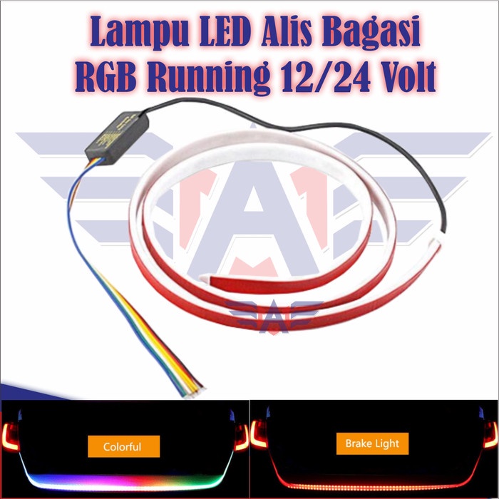 Jual Lampu LED Alis Bagasi RGB Running 12/24 Volt - 1,5 Meter | Shopee ...