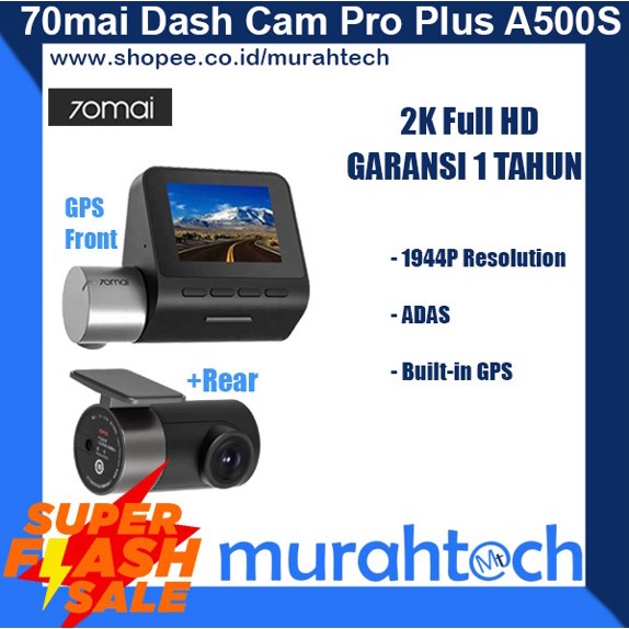 Jual Dash Cam Pro Plus A500s 1944P GPS ADAS Smart Dashcam Car Camera | Shopee Indonesia