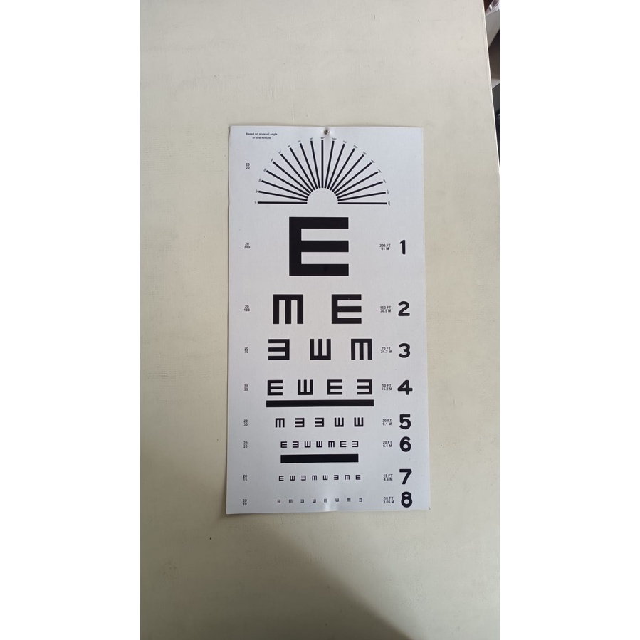 Jual Snellen E Chart - Alat Terapi Pengelihatan | Shopee Indonesia
