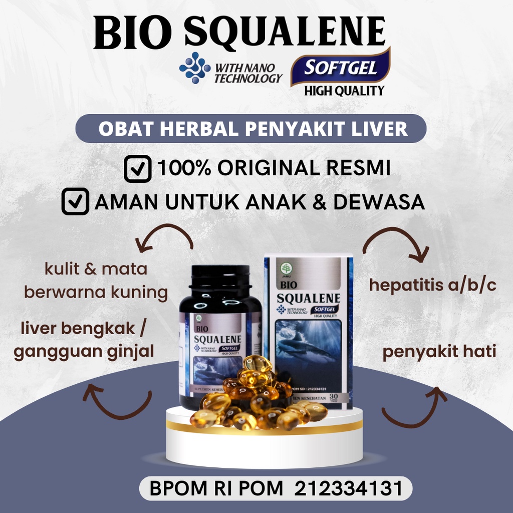 Jual Bio Squalene 100% Original Obat Liver Penyakit Kuning Kulit Dan ...