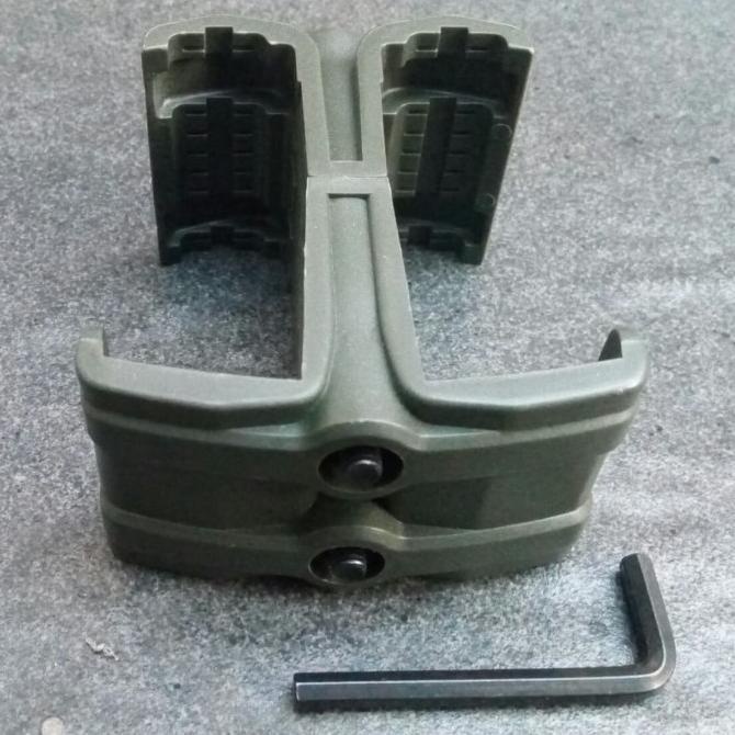 Jual Dual Double Magazine Coupler Connector Konektor M4 M16 Ar15 Green ...