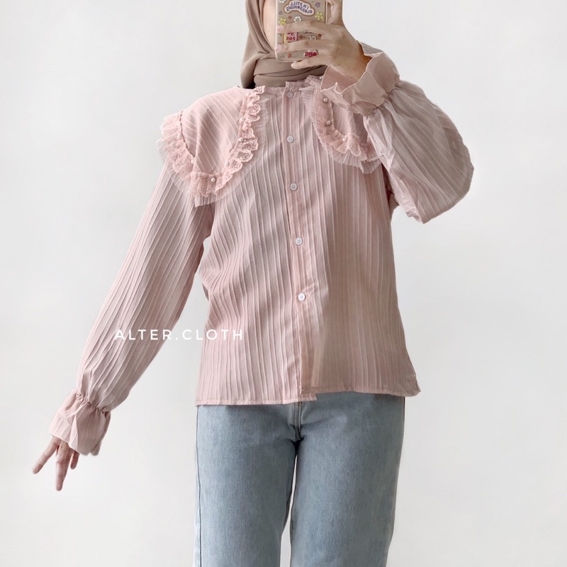 Jual alter.cloth - HIPI Blouse | Atasan Wanita Lengan Panjang Blouse ...