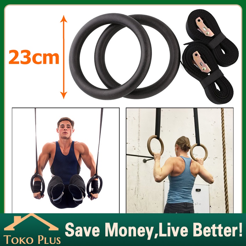 Jual 2Pcs Gym Ring | Svarga Gymnastic Ring | Crossfit | Calisthenics ...