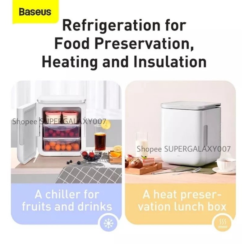 Jual Baseus 6L Igloo Mini Kulkas Pendingin Minuman Penghangat Makanan ...