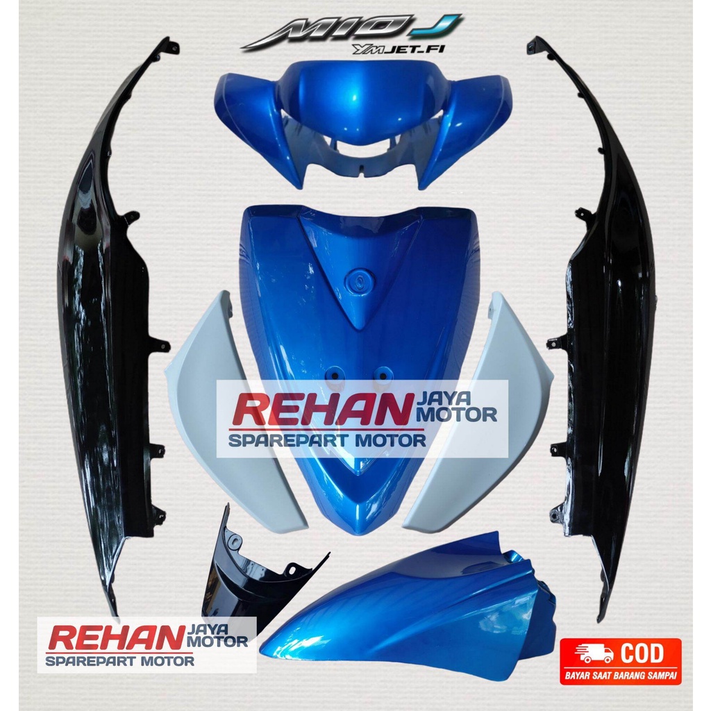 Jual Full Cover Body Halus Yamaha Mio J Biru. Tahun 2012 2013 2014 ...