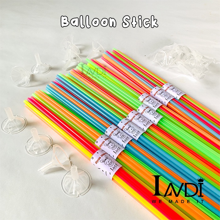 Jual Stik Balon Latex Warna Tongkat Balon dan Cup Balon | Shopee Indonesia