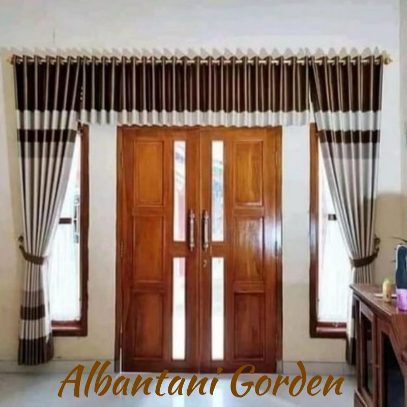 Jual Gorden Set Lengkap Hordeng Jendela Minimalis Tirai Penyekat Ruang ...