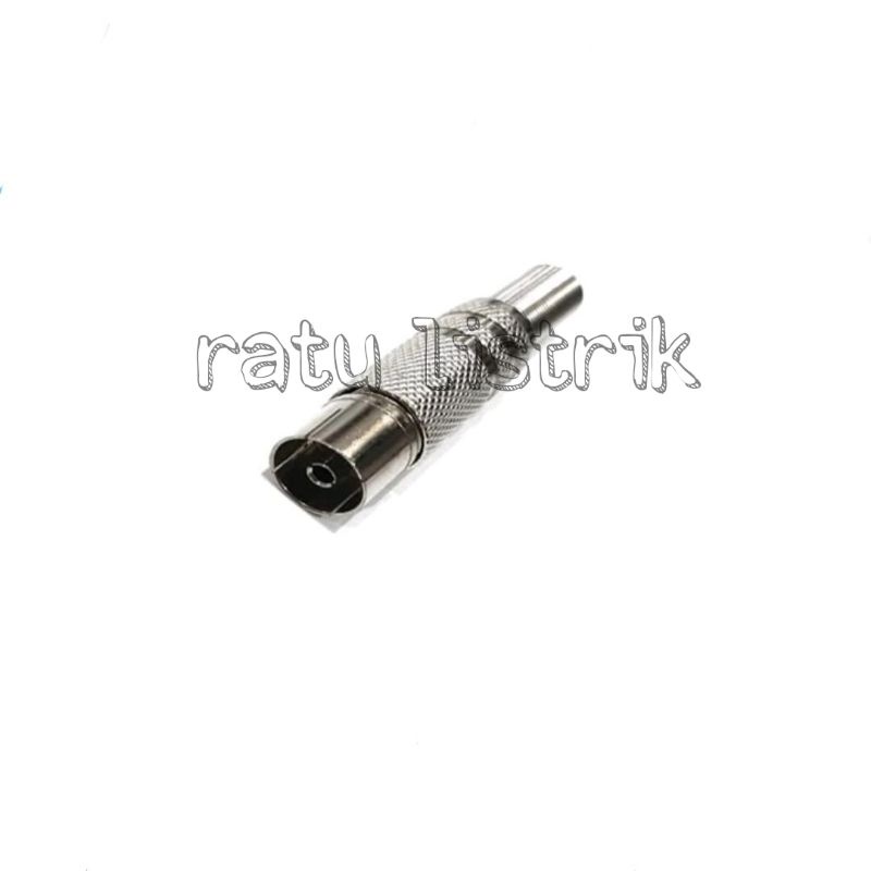 Jual Jack Antena Tv Cewek Cowok Besi / Colokan Antena Besi Female Male ...