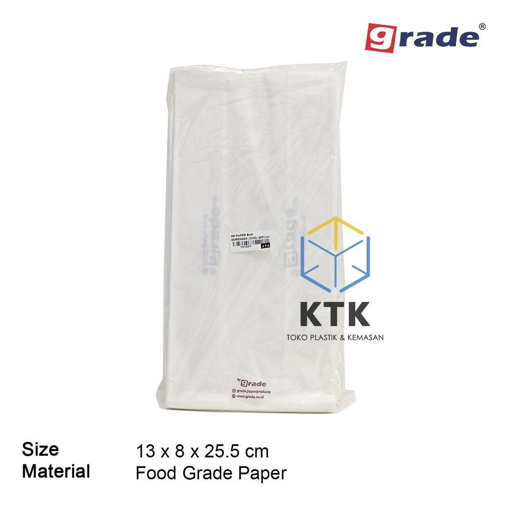 Jual Paper Bag Grade Gorengan [100 lembar] Kantong Kertas Makanan ...